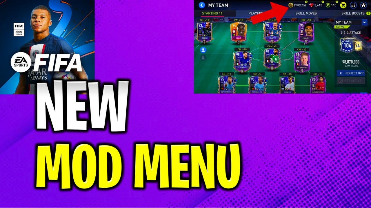 FIFA Mobile MOD ️ 999999 FIFA Points with MOD Menu (iOS & Android APK ...