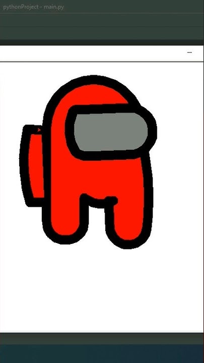 Draw Among Us Character In Python | #shorts #shortvideo #short #python ...