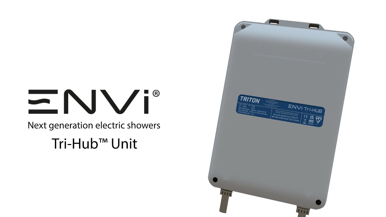 ENVi® Thermostatic Electric Shower | Tri-Hub unit - YouTube