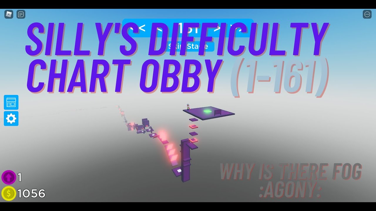 Silly's Difficulty Chart Obby (1-161) - YouTube