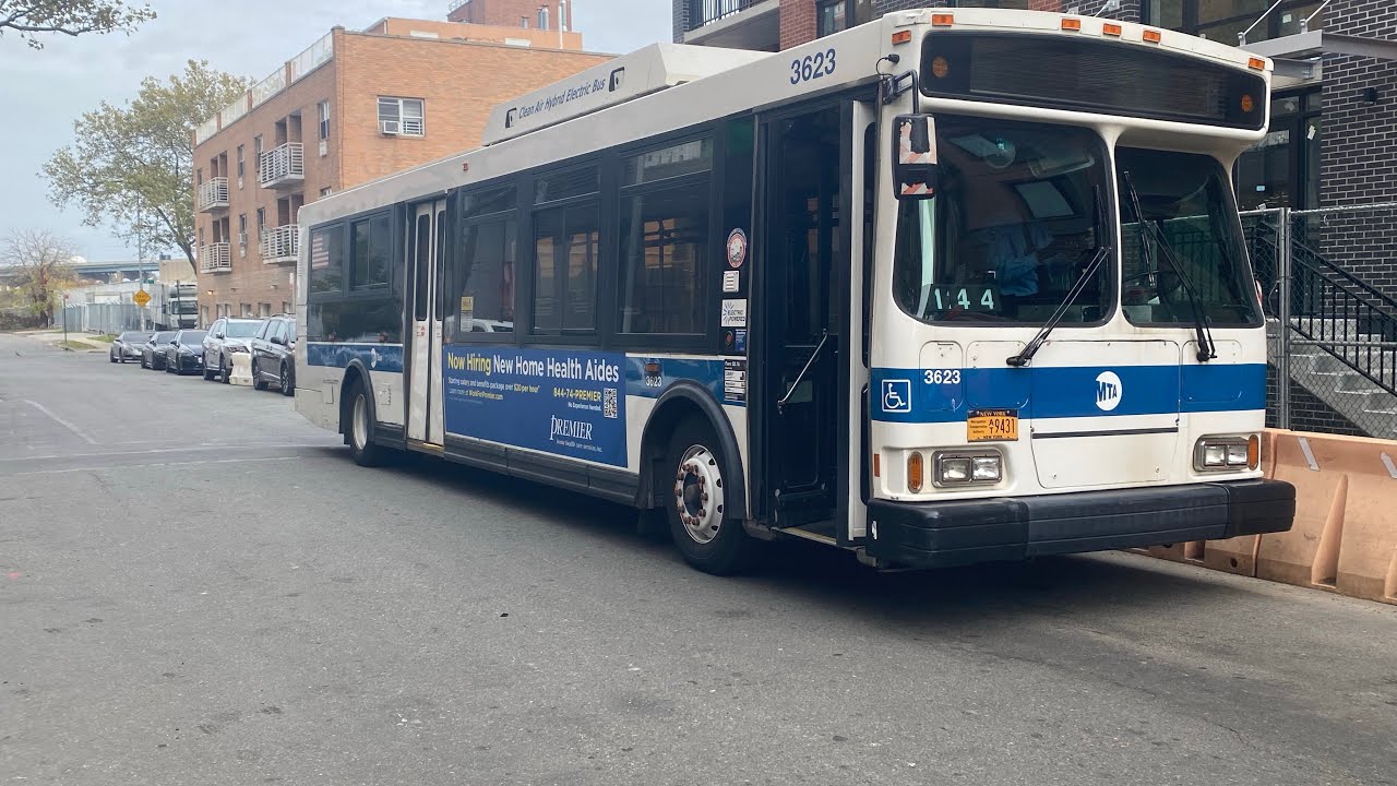MTA Bus Orion 7 Old Gen #3623 on layover @ Astoria 2nd Street - YouTube