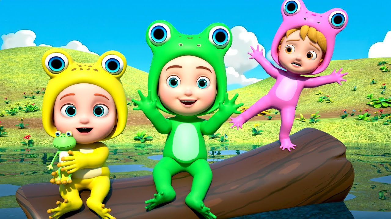 Five Little Speckled Frogs | GoBooBoo Kids Song & Nursery Rhymes - YouTube