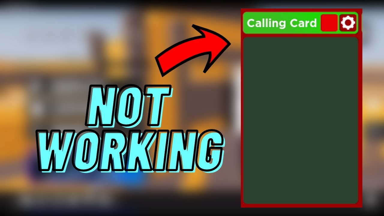 GLITCH CALLING CARD GET FIXED IN ARSENAL (Roblox Arsenal) - YouTube