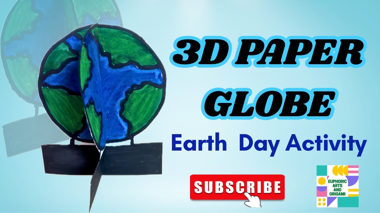 How To Make A Globe At Home With Paper l DIY Earth Model School Project ...