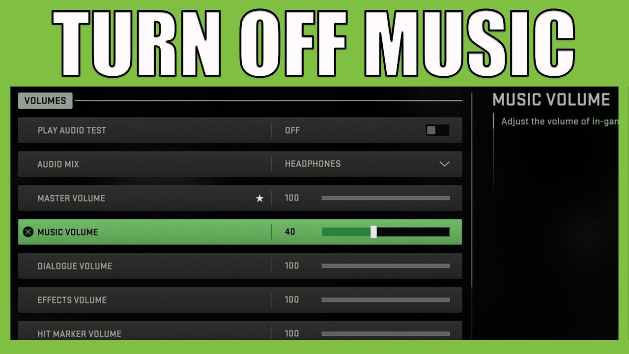How To Turn Off The Menu Music In Call Of Duty: Modern Warfare 2 - YouTube