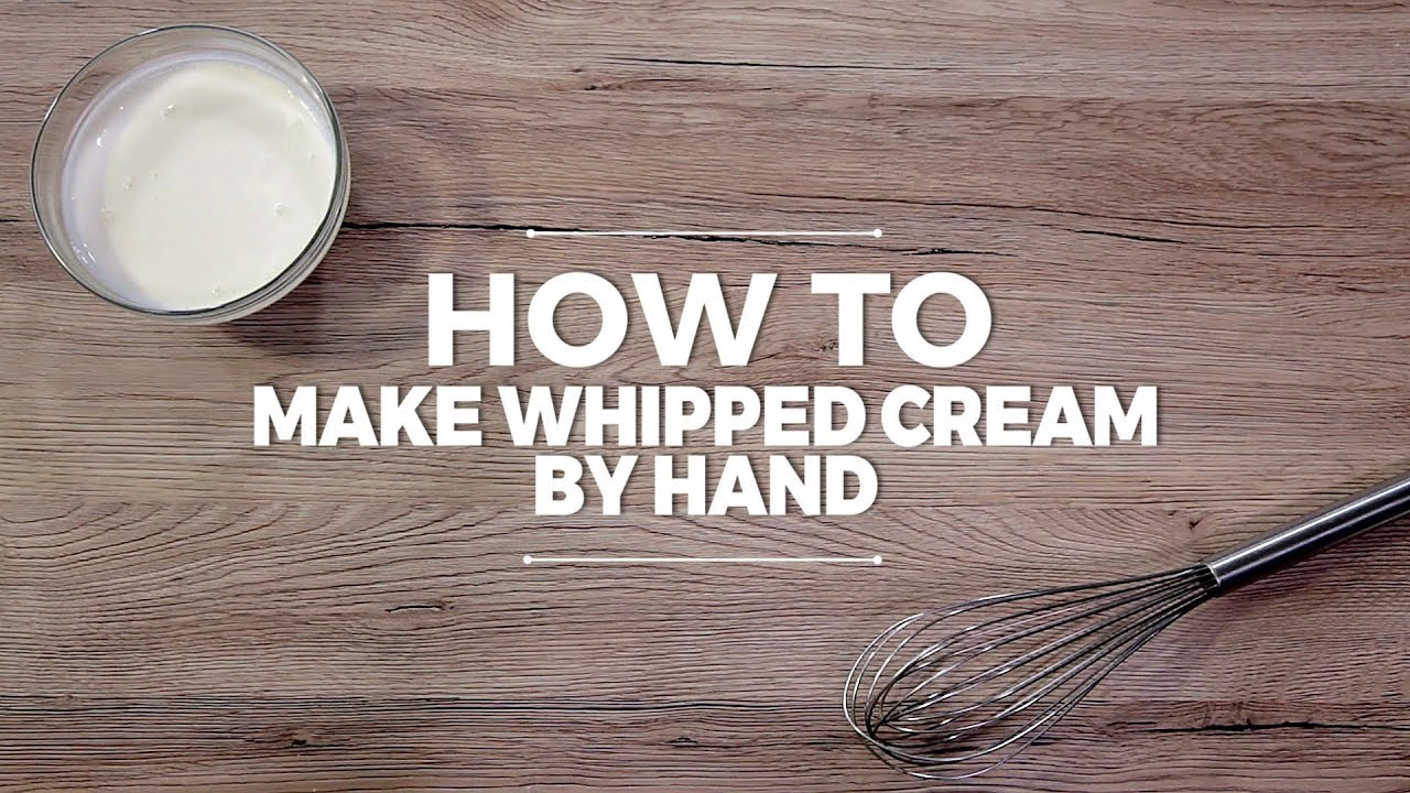 How To Make Whipped Cream By Hand YouTube how-to-make-whipped-cream-by-hand-youtube