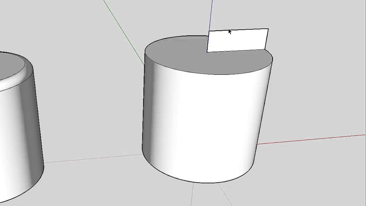 SketchUp Follow Me Tool Makes Cylinders With Rounded And Chamferd sketchup-follow-me-tool-makes-cylinders-with-rounded-and-chamferd