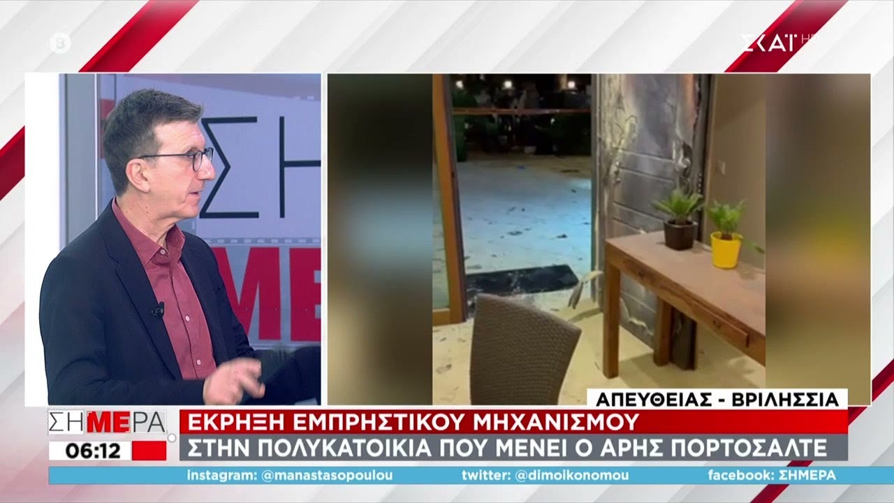 Επίθεση με γκαζάκια τα ξημερώματα στο σπίτι του Άρη Πορτοσάλτε | Σήμερα ...