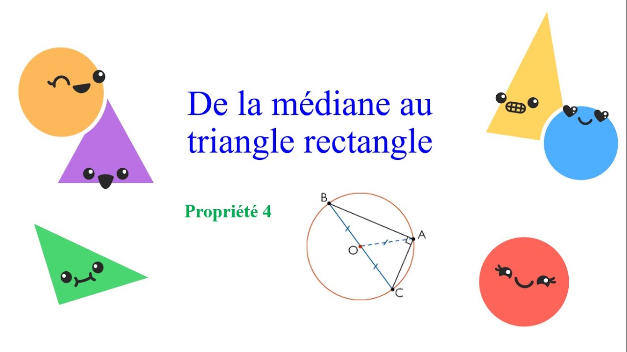 De la médiane au triangle rectangle - YouTube