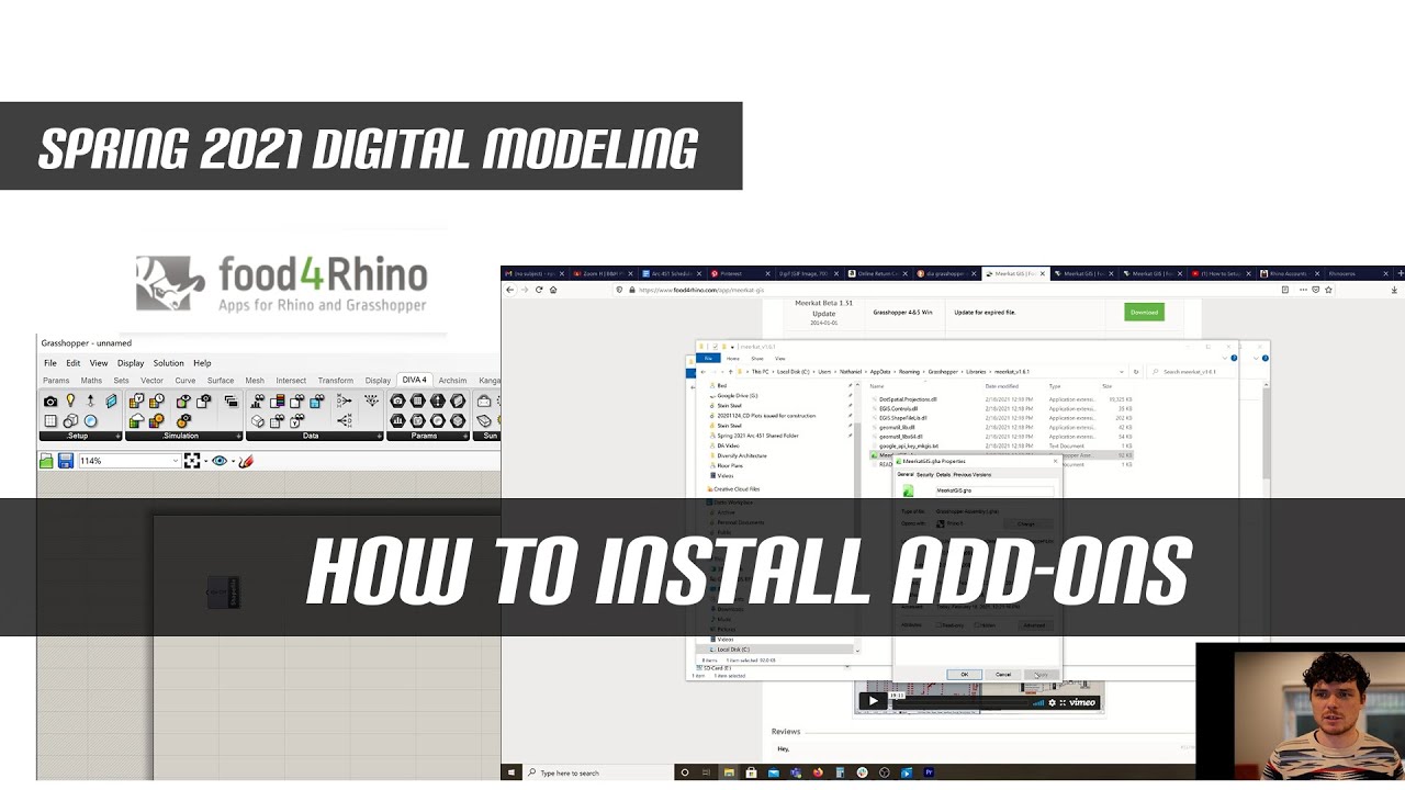 The easiest way to install Add-Ons for Grasshopper + Rhino - YouTube