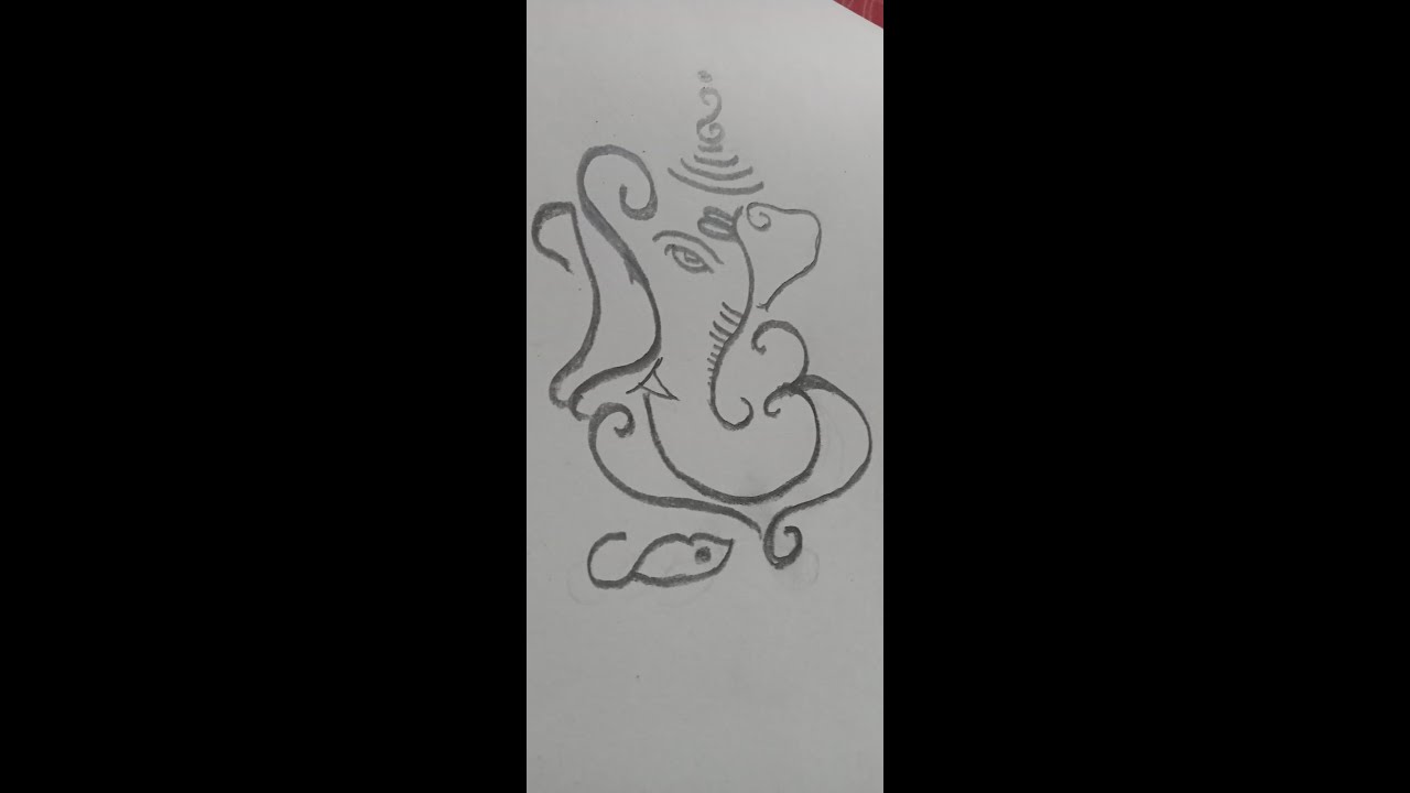 How to Draw Ganpati Bappa Step by Step #shorts #ganeshdrawing - YouTube