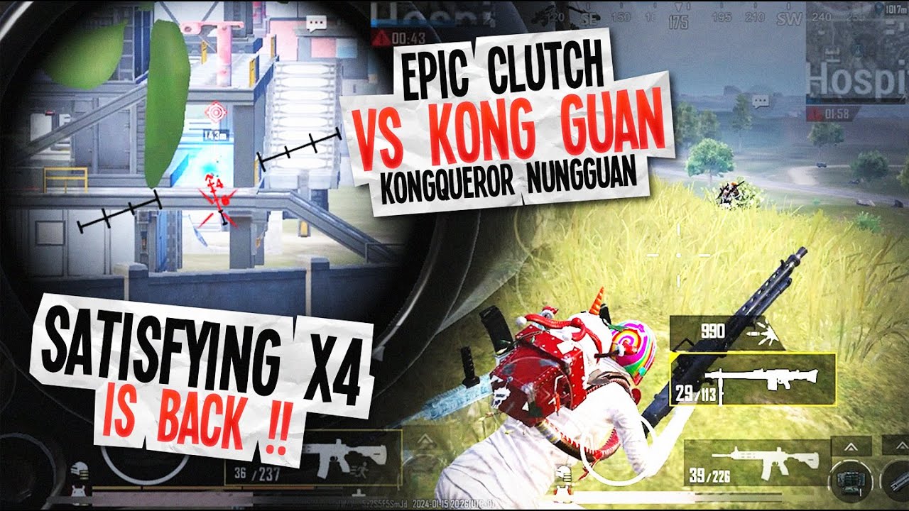 EPIC CLUTCH VS KONG GUAN (KONGQUEROR NUNGGUAN) ! AKHIR NYA BISA TINGTING PAKE X4 LAGI ! # ...