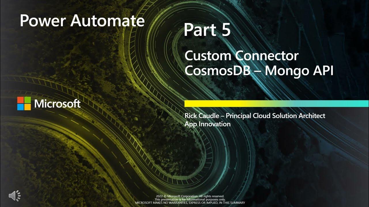 Part 5 Power Platform - Create Custom Connector for CosmosDB - YouTube