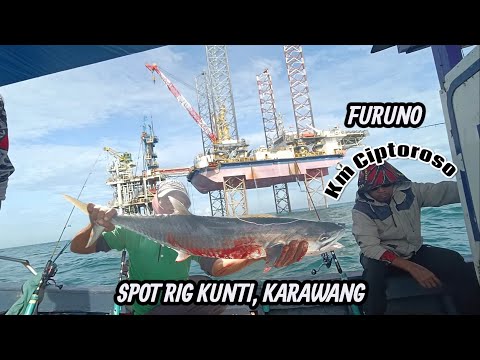 MANCING IKAN TENGGIRI ||RIG PETAMINA KARAWANG