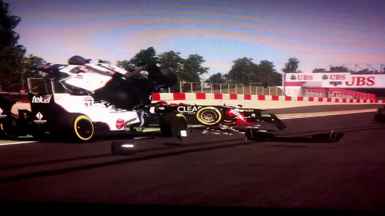 F1 Lotus extreme crash! - YouTube