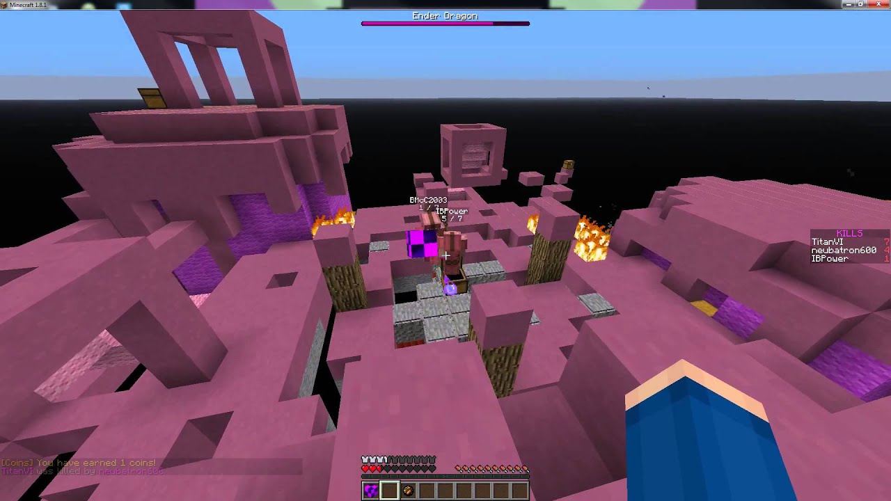 Minecraft: Mini Game- Pink Men Slappin' - YouTube