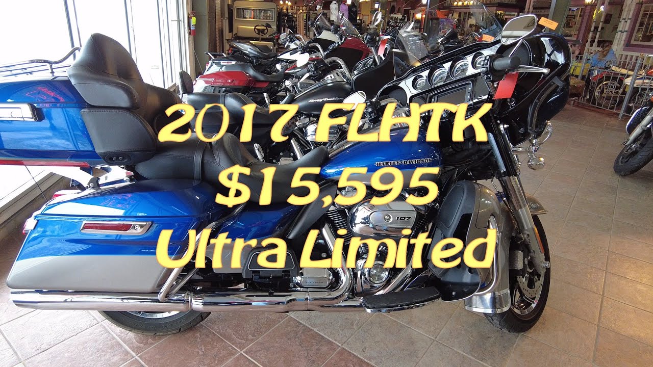 2017 FLHTK Ultra Limited Low Miles $15,595 Clean! Video Walk Around ...
