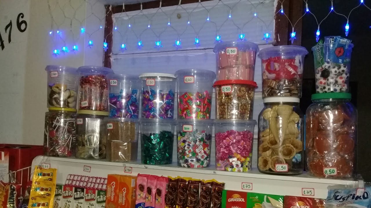 Mercearia doces bombonier organização - YouTube