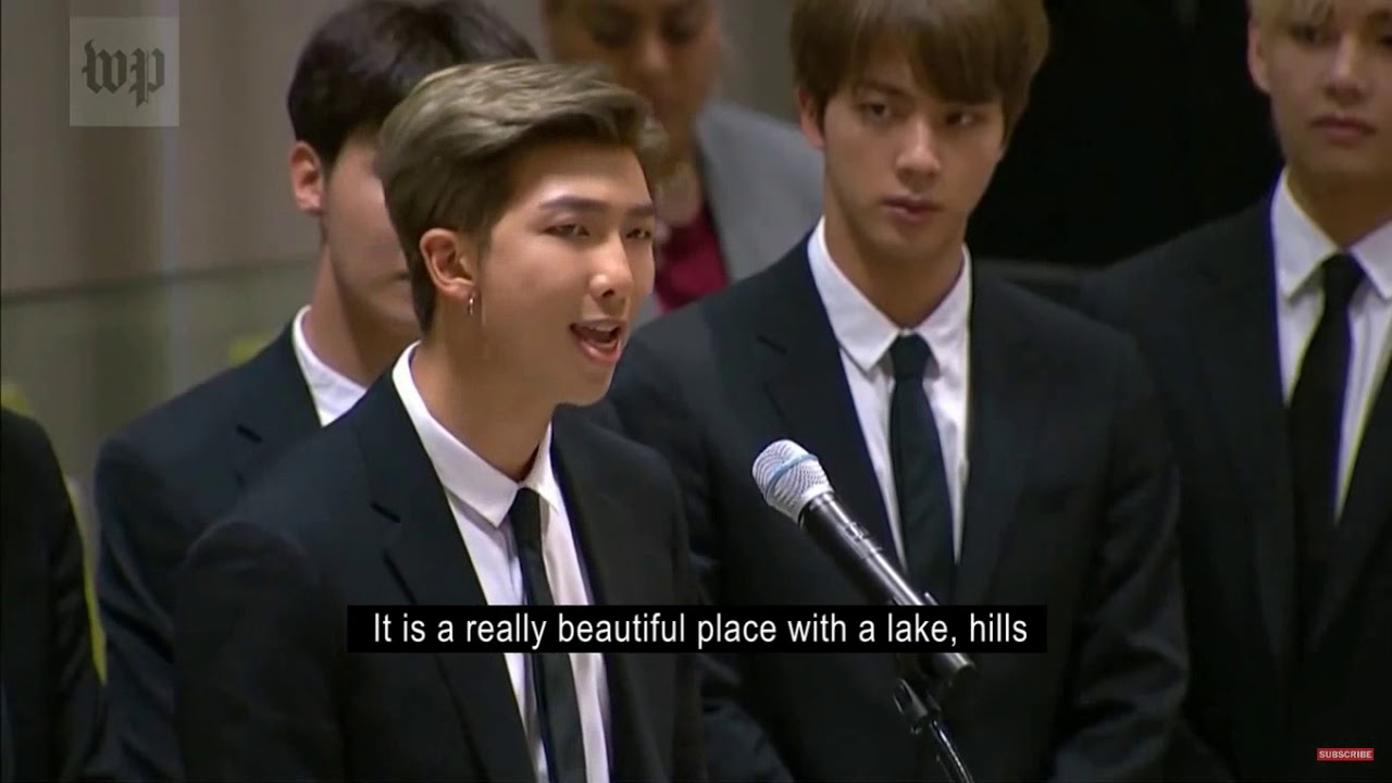 방탄소년단(BTS) RM 유엔(UN)연설 (2) - YouTube