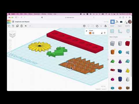 Make a repeating design in Tinkercad - YouTube