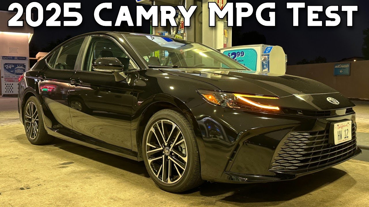 2025 Toyota Camry Hybrid Real World Fuel Economy Test - YouTube