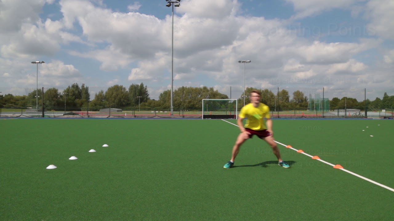 lateral running drills side shuffle to stick A P - YouTube