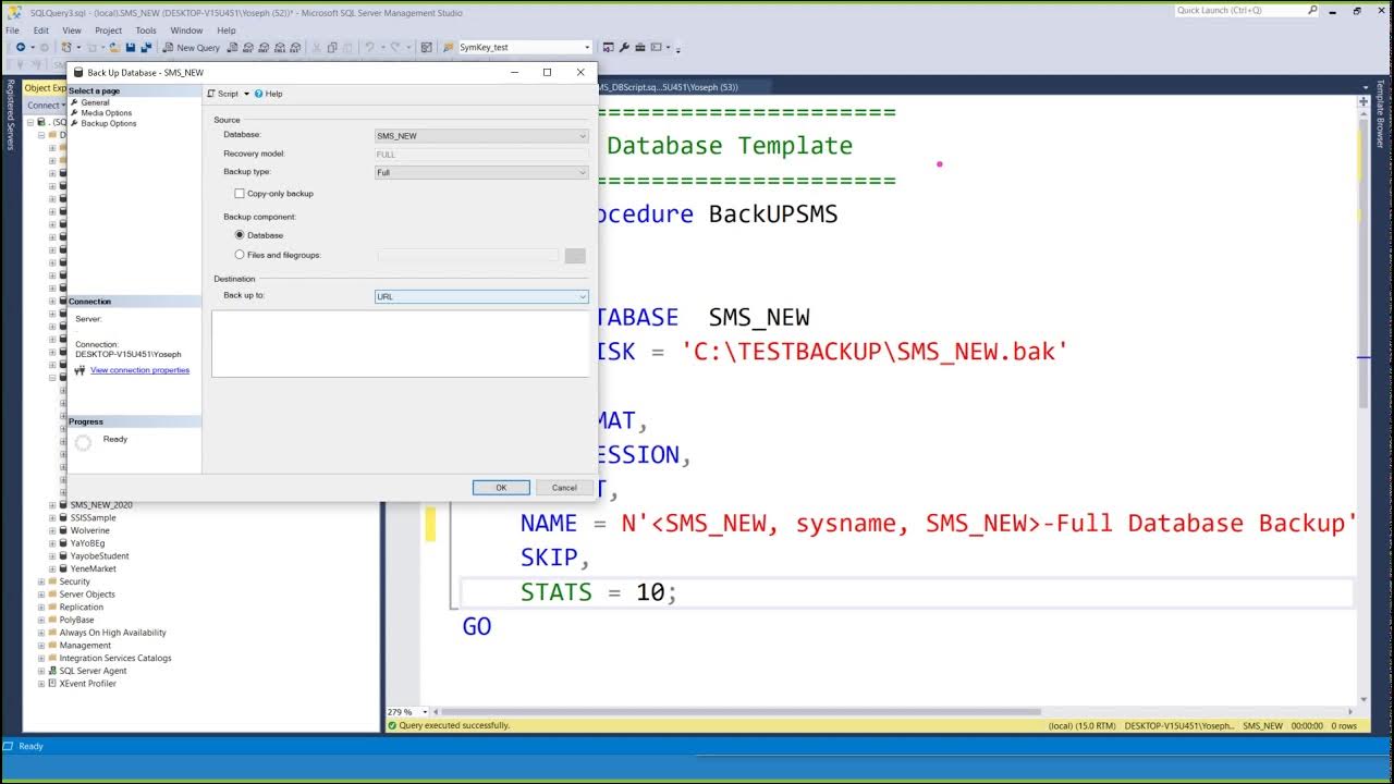 Part 19 SQL Server Administration in Amharic Language Backup using Wizard - YouTube