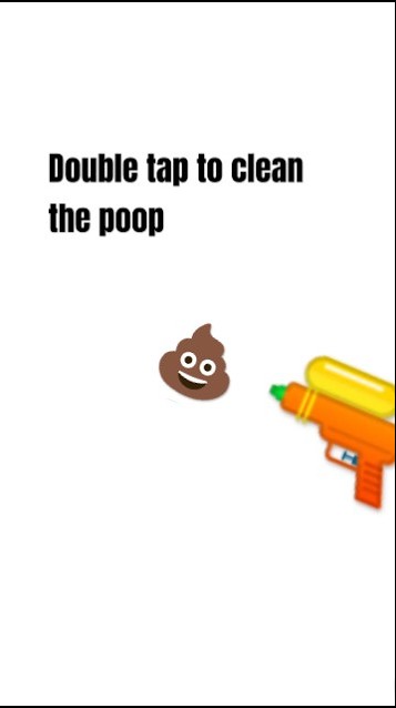 double tap to clean the poop 😁 - YouTube