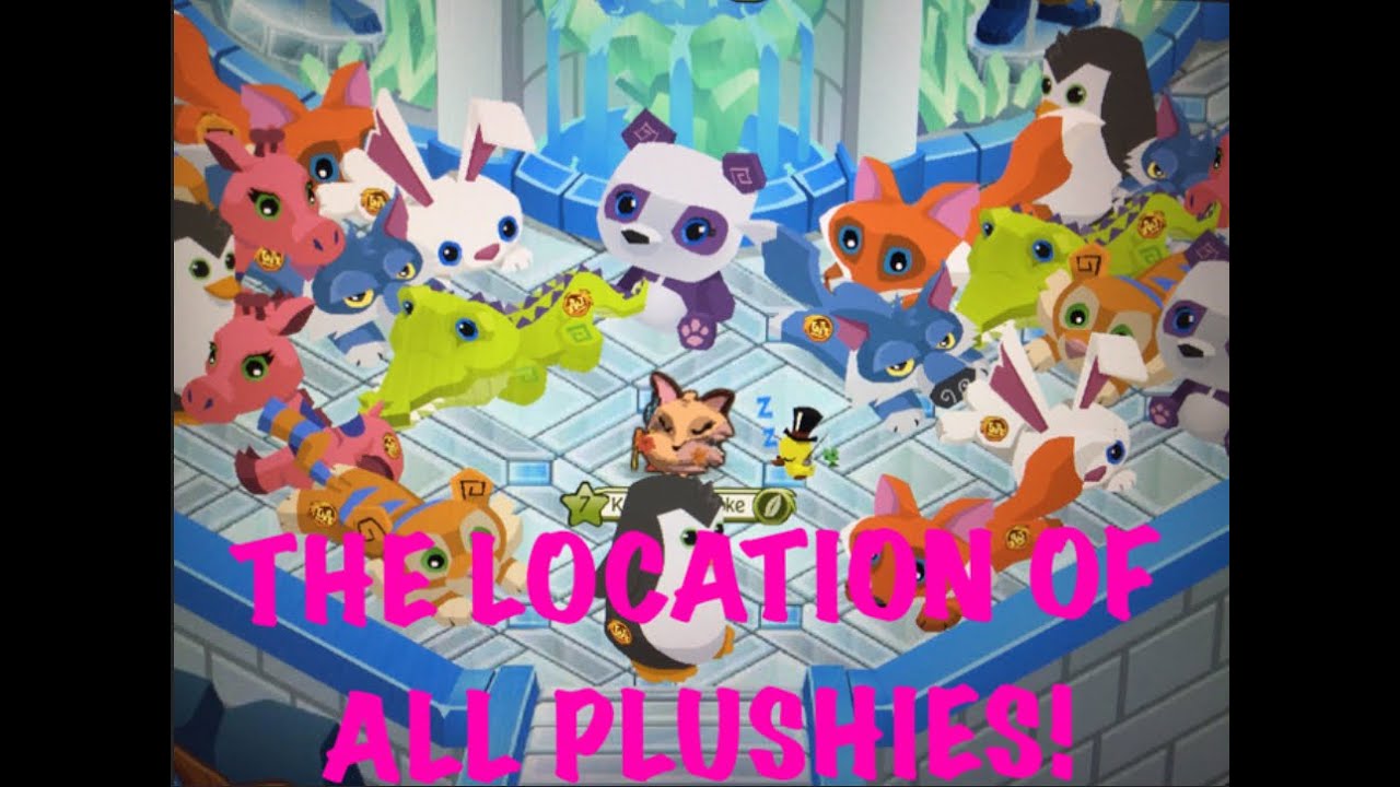 THE LOCATION OF EVERY HIDDEN EPIC PLUSHIE-Animal Jam Classic - YouTube