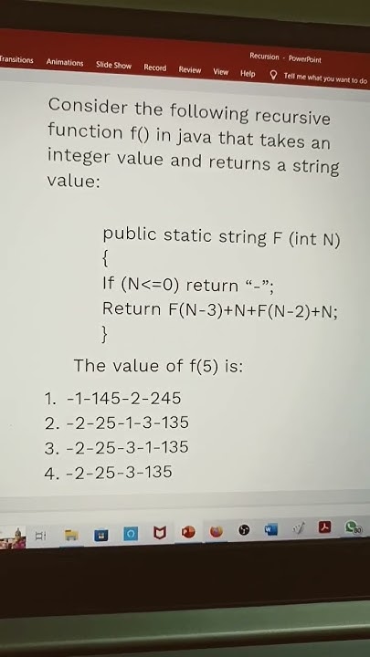 Take the Challenge and Solve it - Recursion Program - YouTube