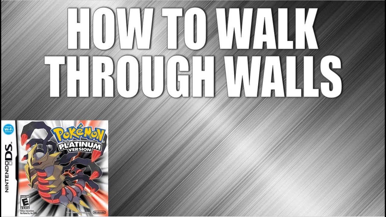 How to Walk Through Walls in Pokemon Platinum - YouTube