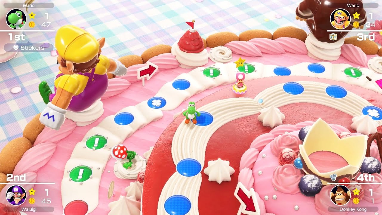Mario Party Superstars #361 Peach's Birthday Cake Yoshi vs Donkey Kong ...
