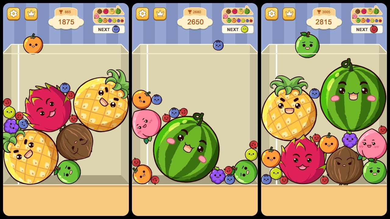 Melon Drop: Fruit Merge Master Gameplay Android Mobile - YouTube