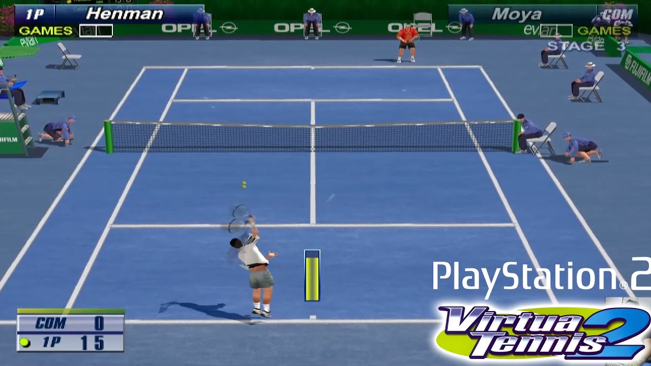 Virtua Tennis 2 [2002] | PS2 | Tim Henman vs Moya - YouTube