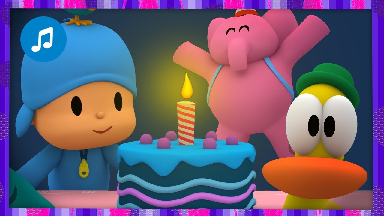 🎂 Happy Birthday Party + Nursery Rhymes & Baby Birthday Songs - Pocoyo ...