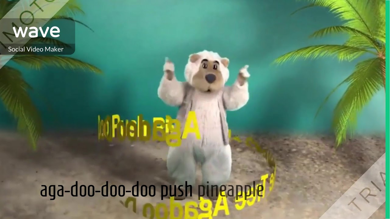 energizer Agadoo bear with lyrics - YouTube