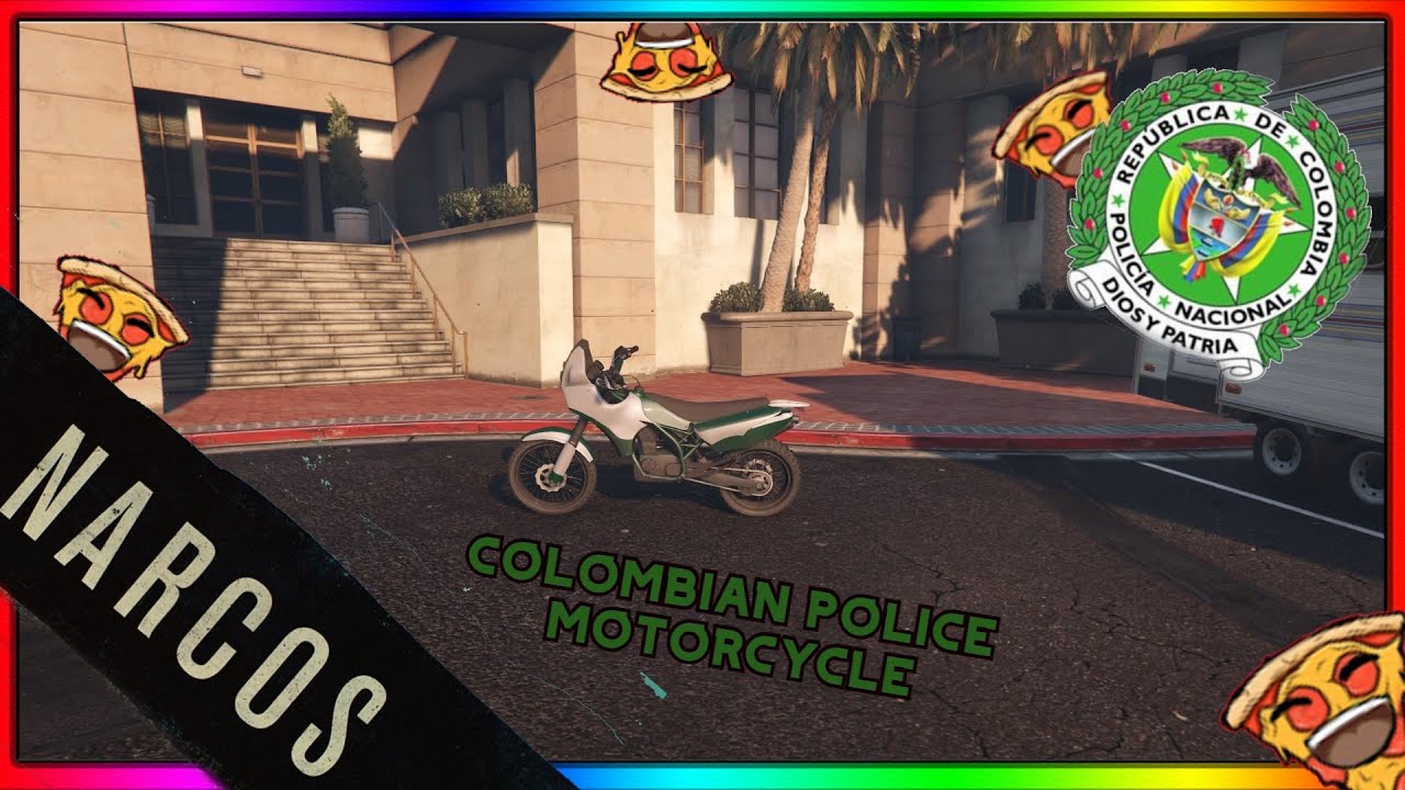 Gta 5 Narcos roleplay Colombian motorcycle - YouTube