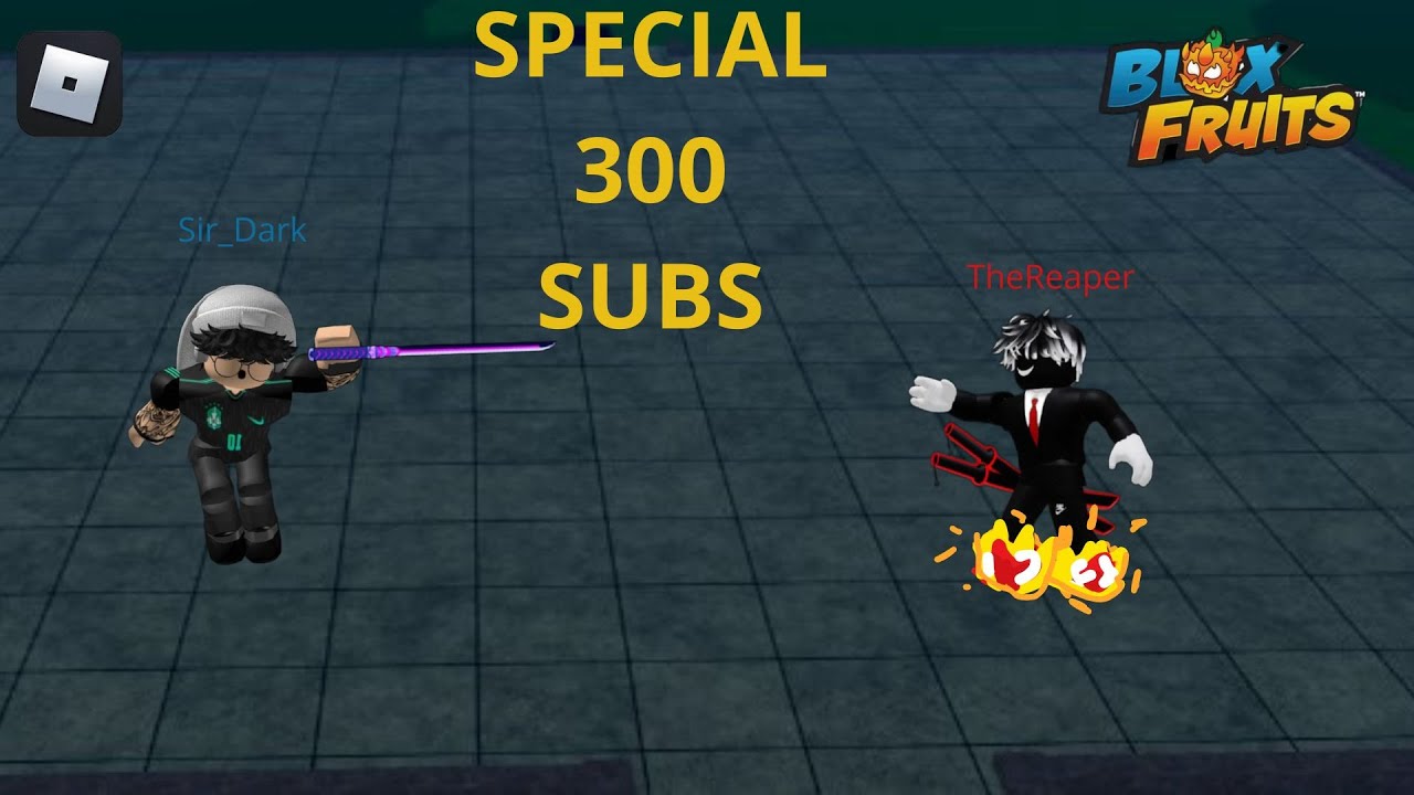 SPECIAL 300 SUBS. (PVP in Blox fruits) - YouTube