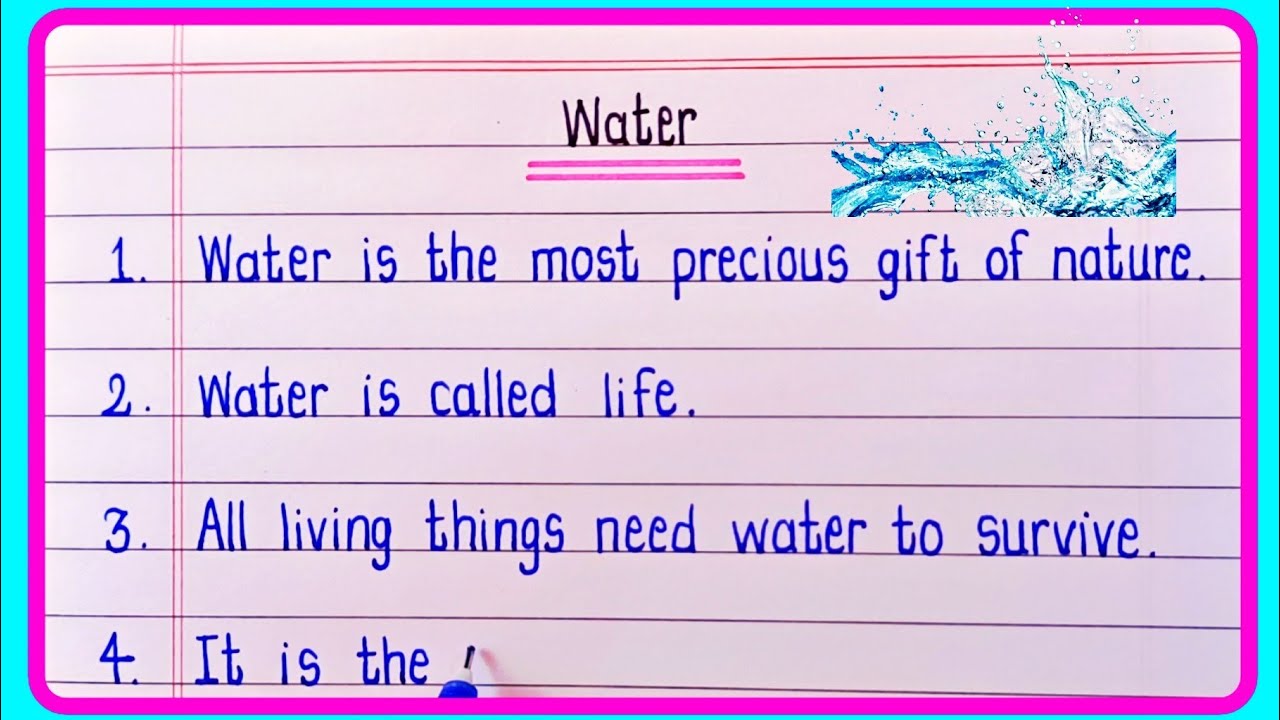 10 Lines On Water In English | Essay On Water | Water Essay In English ...