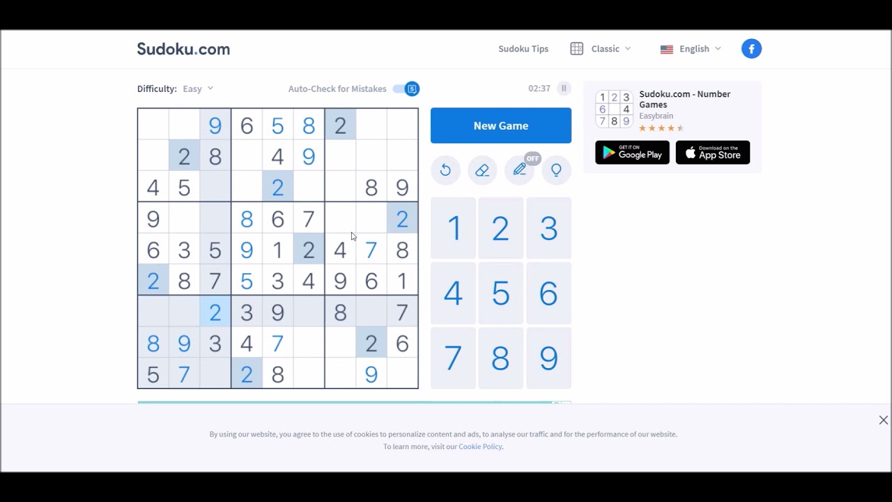 Sudoku 6/14/21 easy - no copyright Da Funky Rapsta - YouTube