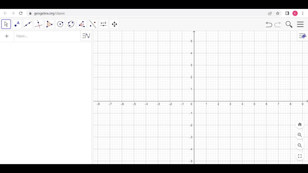 Introduction to GeoGebra Classic 6 Online - YouTube