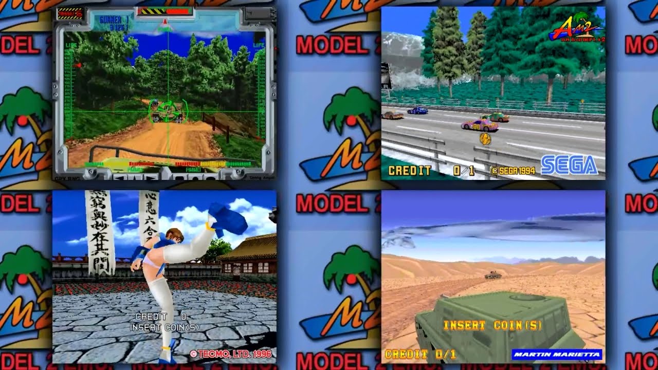 Model 2 Emulator - All Games Preview 2014 - YouTube