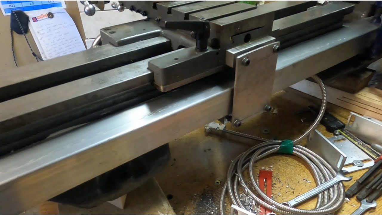 Myford ml7 lathe. Part9. Start fitting DRO on the old Myford lathe ...
