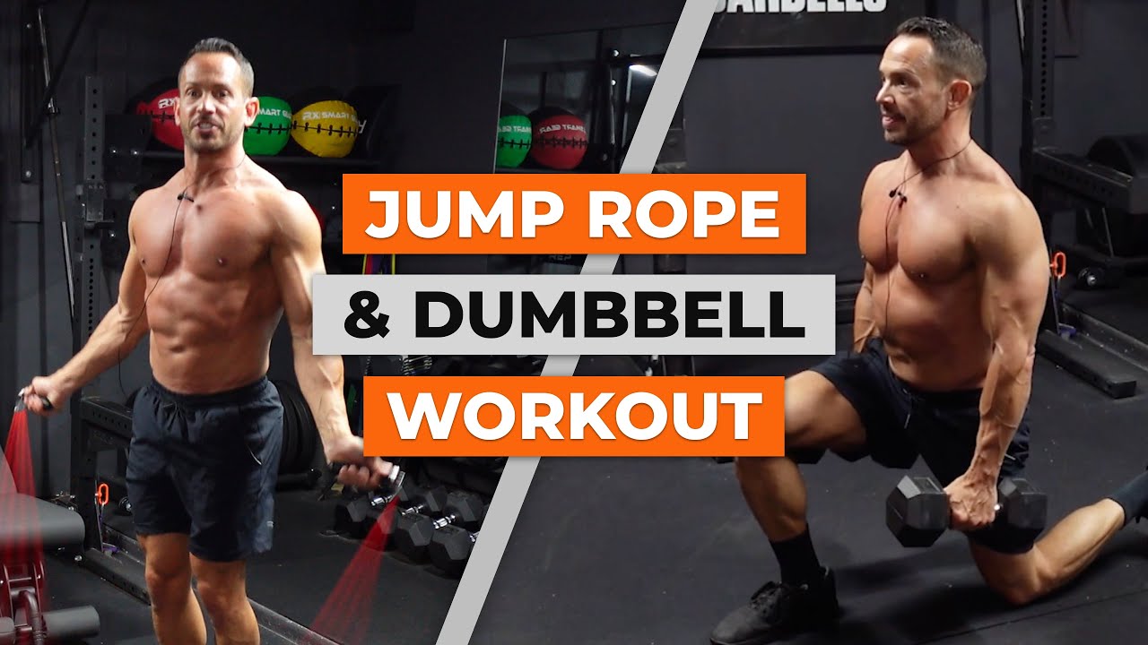 Jump Rope & Full Body Dumbbell Workout to Burn Fat and Build Muscle ...
