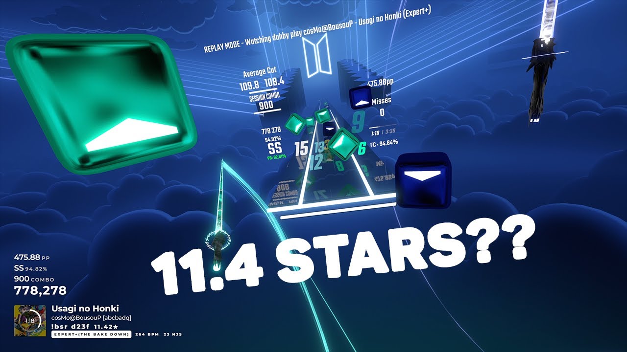 cosMo@BousouP - Usagi no Honki [11.42★] #214 | 92.81% 431.94pp - YouTube