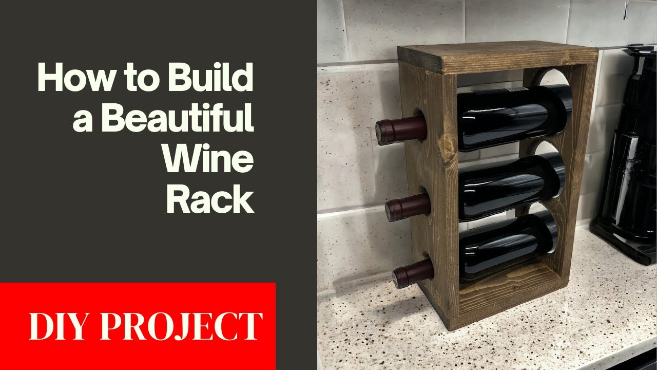 Wine Rack Stand: DIY Tutorial Building (Step by step) - YouTube