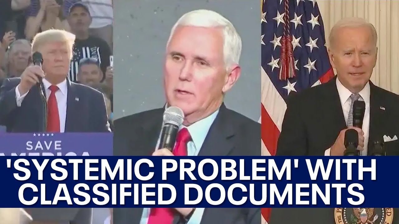 Classified documents found at former Vice President Mike Pence's home ...