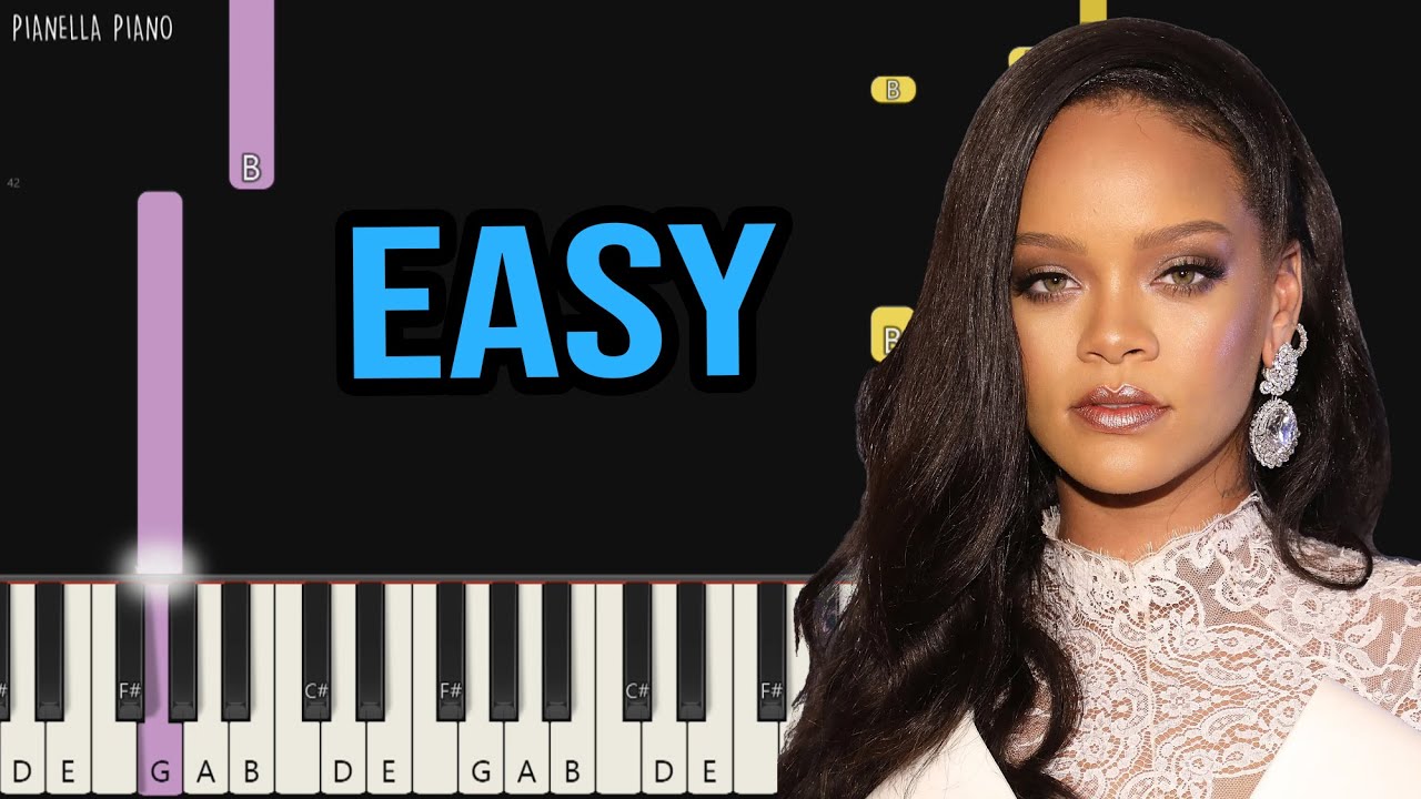 Rihanna - Diamonds | EASY Piano Tutorial by Pianella Piano - YouTube