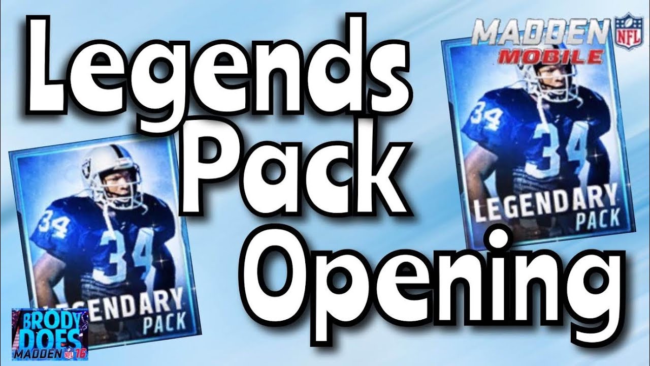 Legends Pack Opening | New 99 Vick & 99 Taylor | Madden Mobile 16 - YouTube