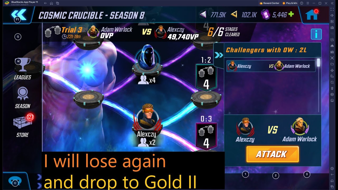 Marvel Strike Force Droping to Gold II fml - YouTube